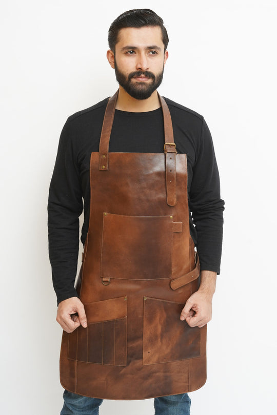 Buy Leather Chef Aprons | Fire and Heat Resistant