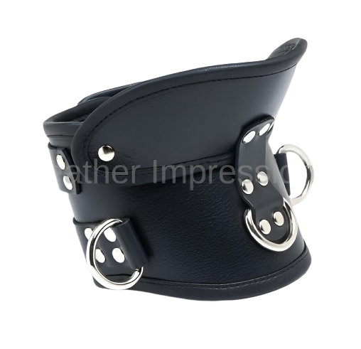 Genuine Leather Mens Bondage Collar – The Master Tanners